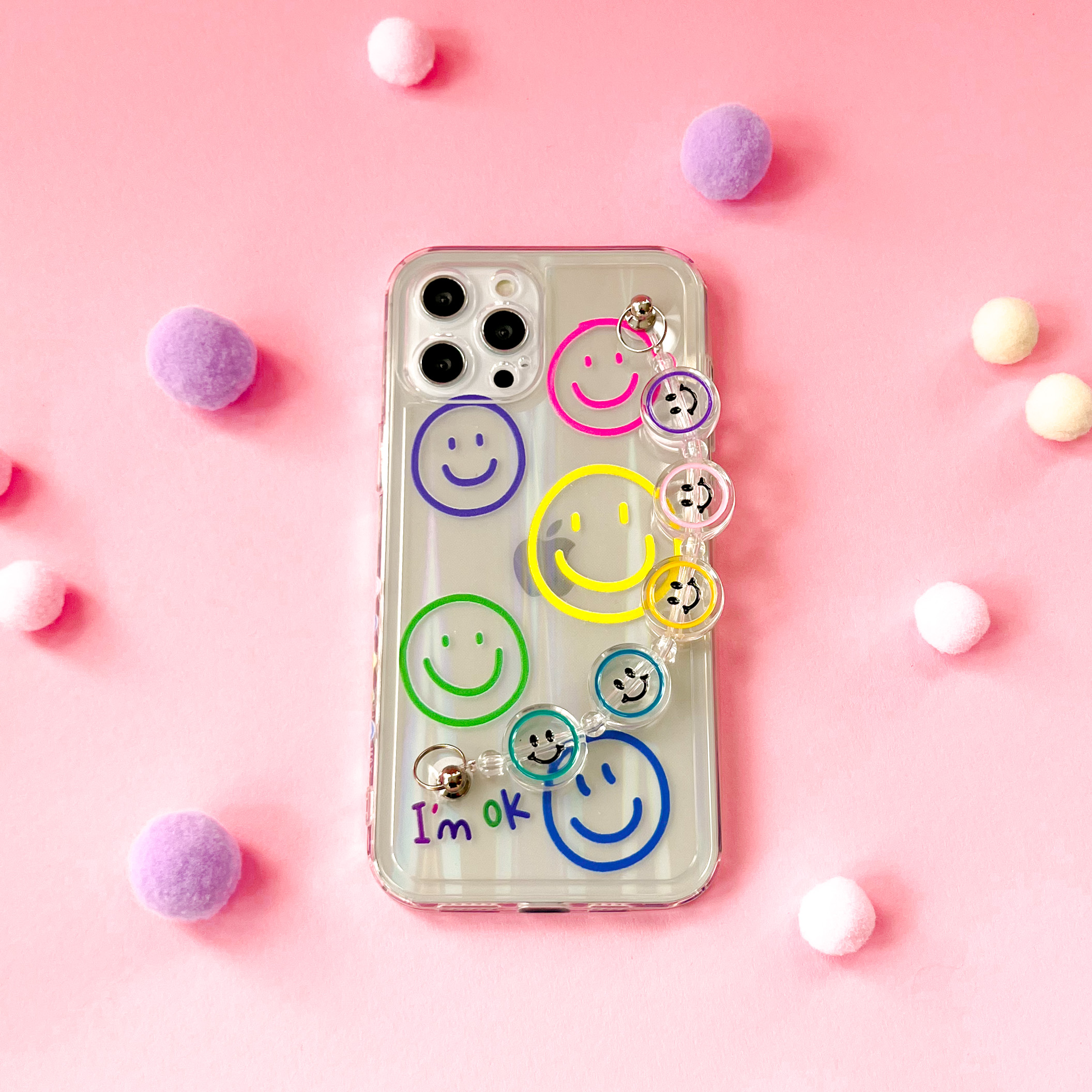 Handyhülle mit Halterung – Smiley – milux