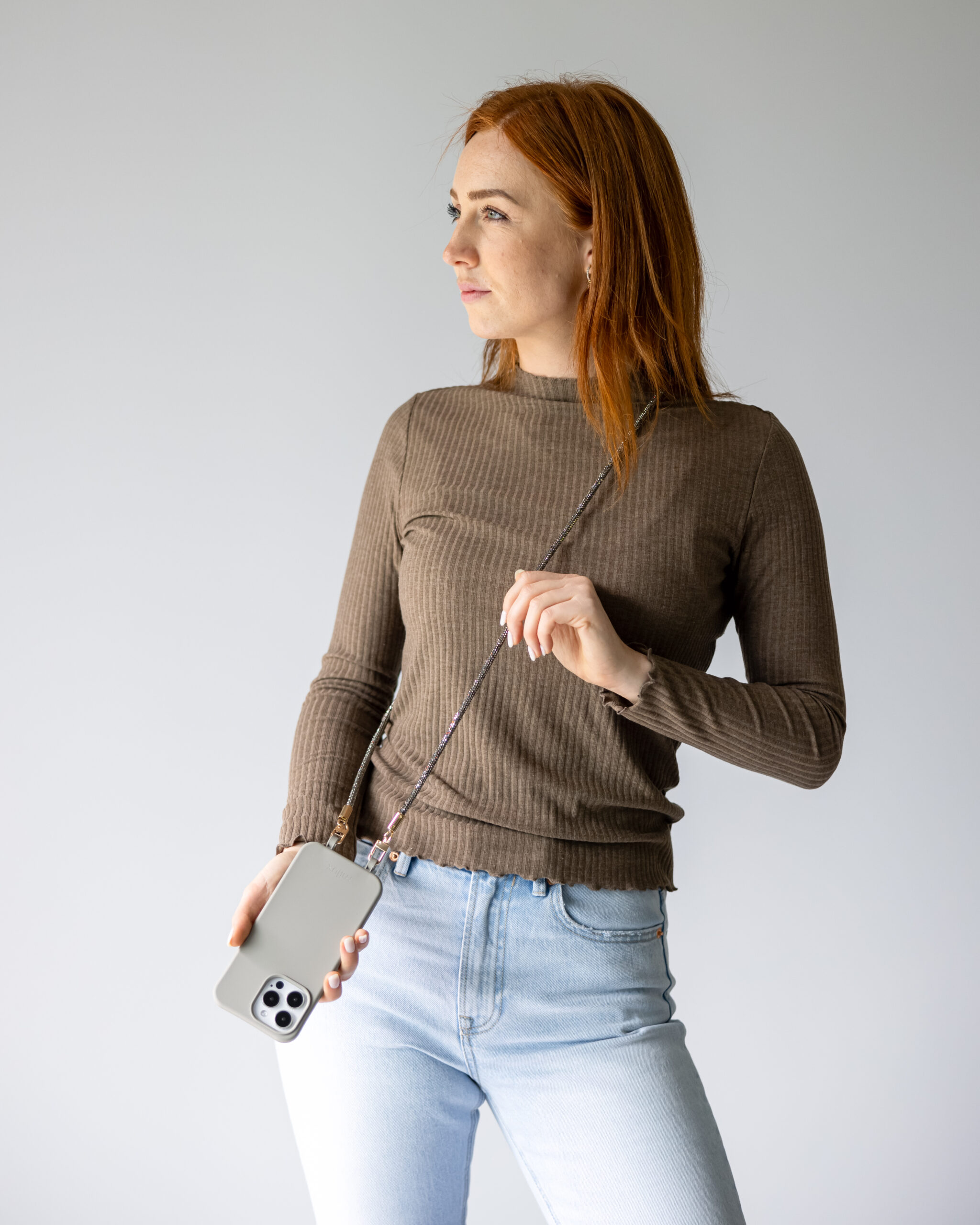 milux Hülle Schwarz + Glitzer Kette Schwarz – milux